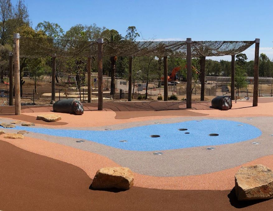 The flooring of a Savannah Splash Zoo – Rubberman Blog